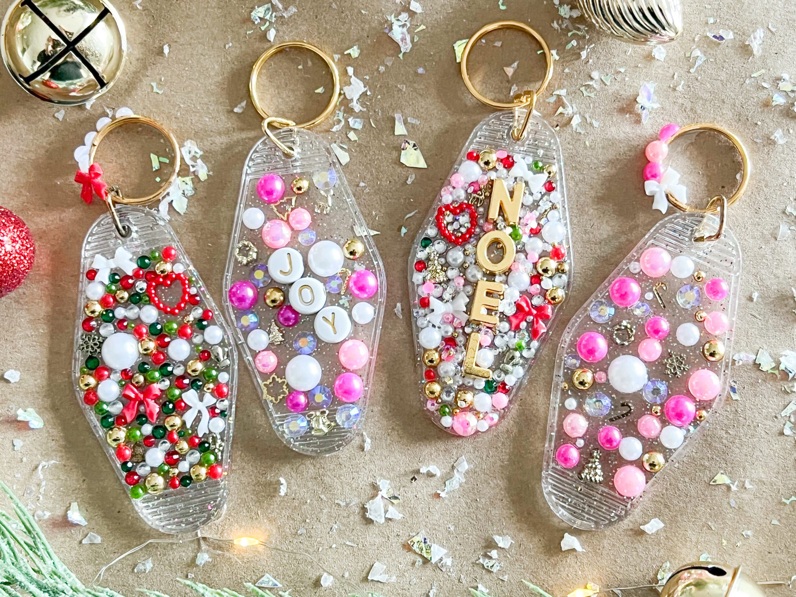 Christmas Craft Idea: Vintage Motel Keychains - Salt Sister Moms